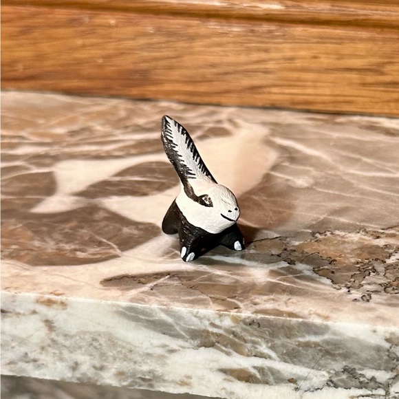 Accents | Vintage Miniature Handcrafted Wooden Skunk | Poshmark